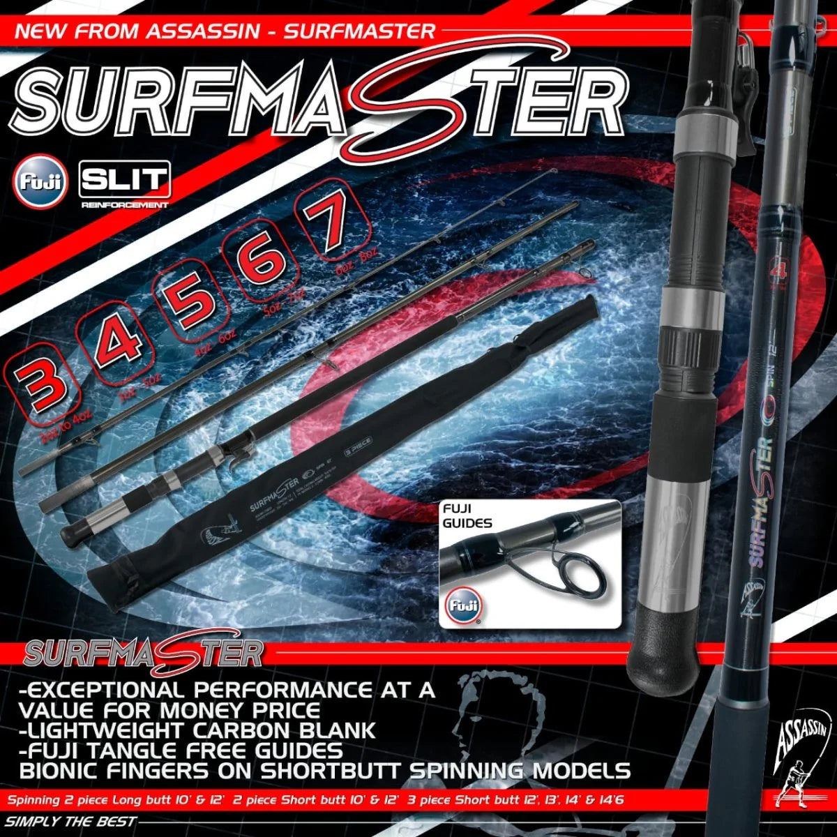 ROD ASSASSIN SURFMASTER 13FT 3PCE CAST – All Out Angling